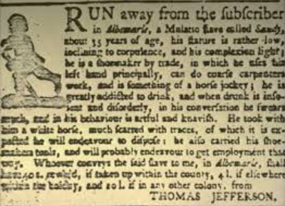 Handout E: Slavery Advertisement and Handbill | Bill of Rights Institute