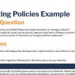 Graphic Organizer: Analyzing Policies Example | National Leader in ...