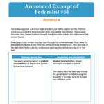 Federalist 51 Quote Handout for Elementary Students | Bill of Rights ...