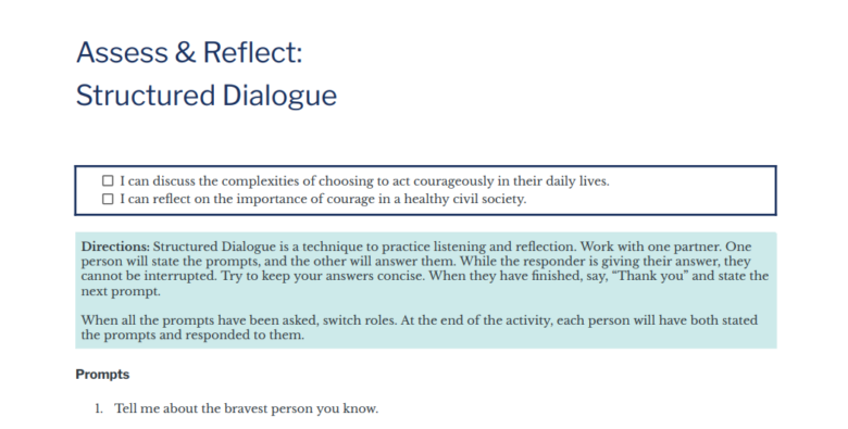 Structured Dialogue - Bill of Rights Institute