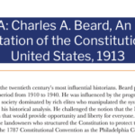 Primary Source: Charles A. Beard, An Economic Interpretation of the ...