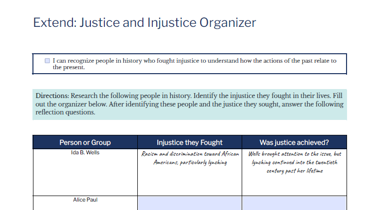 Justice and Injustice Across History - Bill of Rights Institute