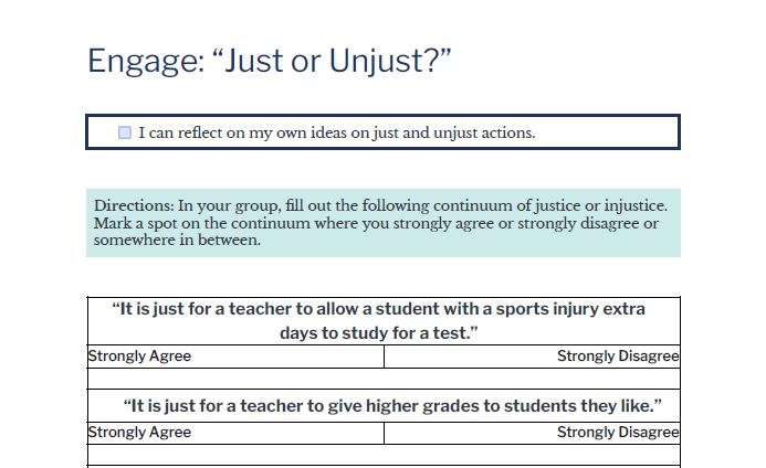 Just or Unjust - Bill of Rights Institute
