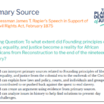 Congressman James T. Rapier’s Speech in Support of the Civil Rights Act ...