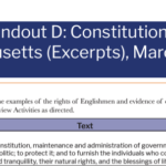 Constitution of Massachusetts (Excerpts), March 2, 1780 | Bill of ...