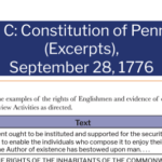 Constitution of Pennsylvania (Excerpts), September 28, 1776 | Bill of ...