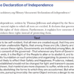 Primary Source Excerpt Declaration of Independence | Bill of Rights ...
