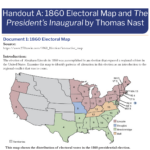 1860 Electoral Map and The President’s Inaugural by Thomas Nast ...