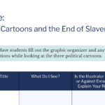 Political Cartoons and the End of Slavery Graphic Organizer | Bill of ...
