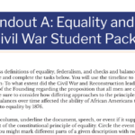 Equality and the Civil War Student Packet | National Leader in Civic ...