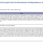 Excerpts of the Declaration of Independence | Bill of Rights Institute