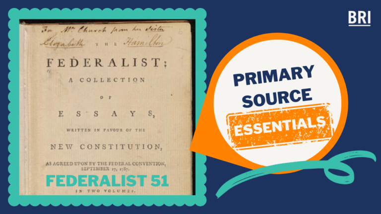 Federalist No. 51 by James Madison