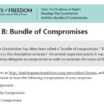 Handout B: Bundle of Compromises | Bill of Rights Institute