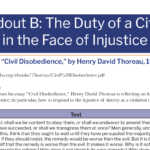 Primary Source “Civil Disobedience,” by Henry David Thoreau, 1849 ...
