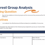 Graphic Organizer: Interest Group Analysis | Bill of Rights Institute