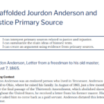 Jourdon Anderson and Justice Scaffolded Primary Source | Bill of Rights ...