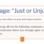 Just or Unjust Activity | National Leader in Civic Education Resources ...