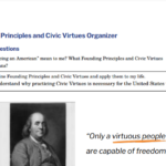 Founding Principles and Civic Virtues Organizer | Bill of Rights Institute
