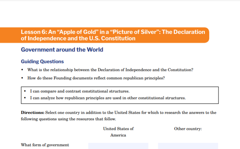 Government around the World - Bill of Rights Institute