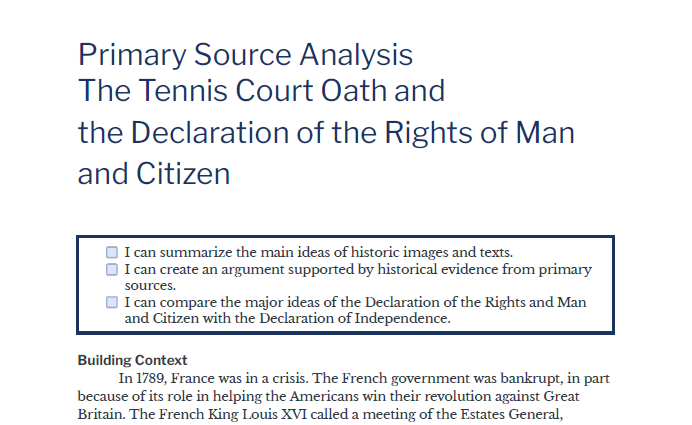 Maximilien Robespierre Primary Source Analysis - Bill of Rights Institute