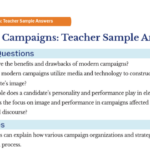 Modern Political Campaigns | Educator Resource - Sample Answers | Bill ...