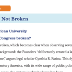 No, Congress is Not Broken | Legislative Branch Point-Counterpoint ...