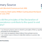 Elizabeth (Mumbet) Freeman portrait, 1811 and Legal notes by Chief ...