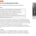 The Presidential Oath of Office | Primary Source | The Bill of Rights ...