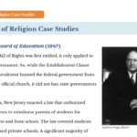 Freedom of Religion Supreme Court Case Studies | Everson v. Board of ...