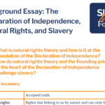 Natural Rights Theory Declaration of Independence