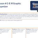 Claim-Evidence-Reasoning Graphic Organizer | Bill of Rights Institute