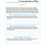 My Classroom Constitution Handout | Development of the Constitution ...