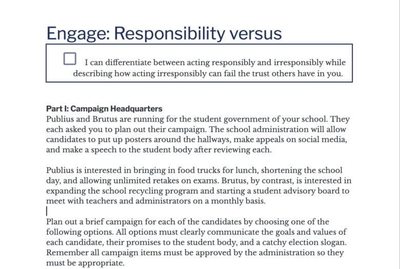Joseph McCarthy and Irresponsibility Engage Activity - Bill of Rights ...