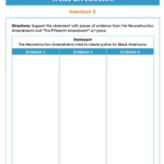 Supporting a Statement with Evidence 3-5 15th Amendment Activity