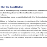 Article III of the Constitution | Primary Source | The Bill of Rights ...