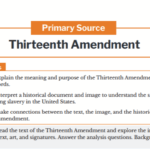 Thirteenth Amendment Middle School Primary Source