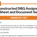 Early Republic Deconstructed DBQ Assignment Sheet and Document Set ...