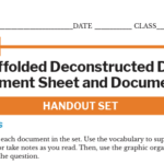 Early Republic Scaffolded Deconstructed DBQ Assignment Sheet and ...
