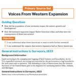 Voices From Western Expansion Primary Sources | Middle School Social ...