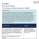Woodrow Wilson, “The Study of Administration” (1887) | National Leader ...