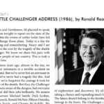 Handout I: Shuttle Challenger Address (1986), by Ronald Reagan ...