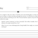 Humility Worksheet | Bill of Rights Institute