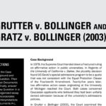 Gratz v. Bollinger and Grutter v. Bollinger - Case Background | Bill of ...