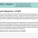 Primary Source: Brutus No. 1 | Bill of Rights Institute