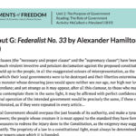 Primary Source: Federalist No. 33 | Bill of Rights Institute