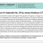 Primary Source: Federalist No. 39 | Bill of Rights Institute
