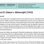 Handout D: Gideon v. Wainwright (1963) | Bill of Rights Institute