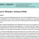 Handout E: Miranda v. Arizona (1966) | National Leader in Civic ...