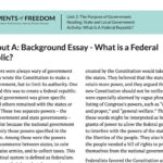 Handout A: What Is a Federal Republic? | Bill of Rights Institute