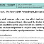 Primary Source: The Fourteenth Amendment, Section 1 | Bill of Rights ...